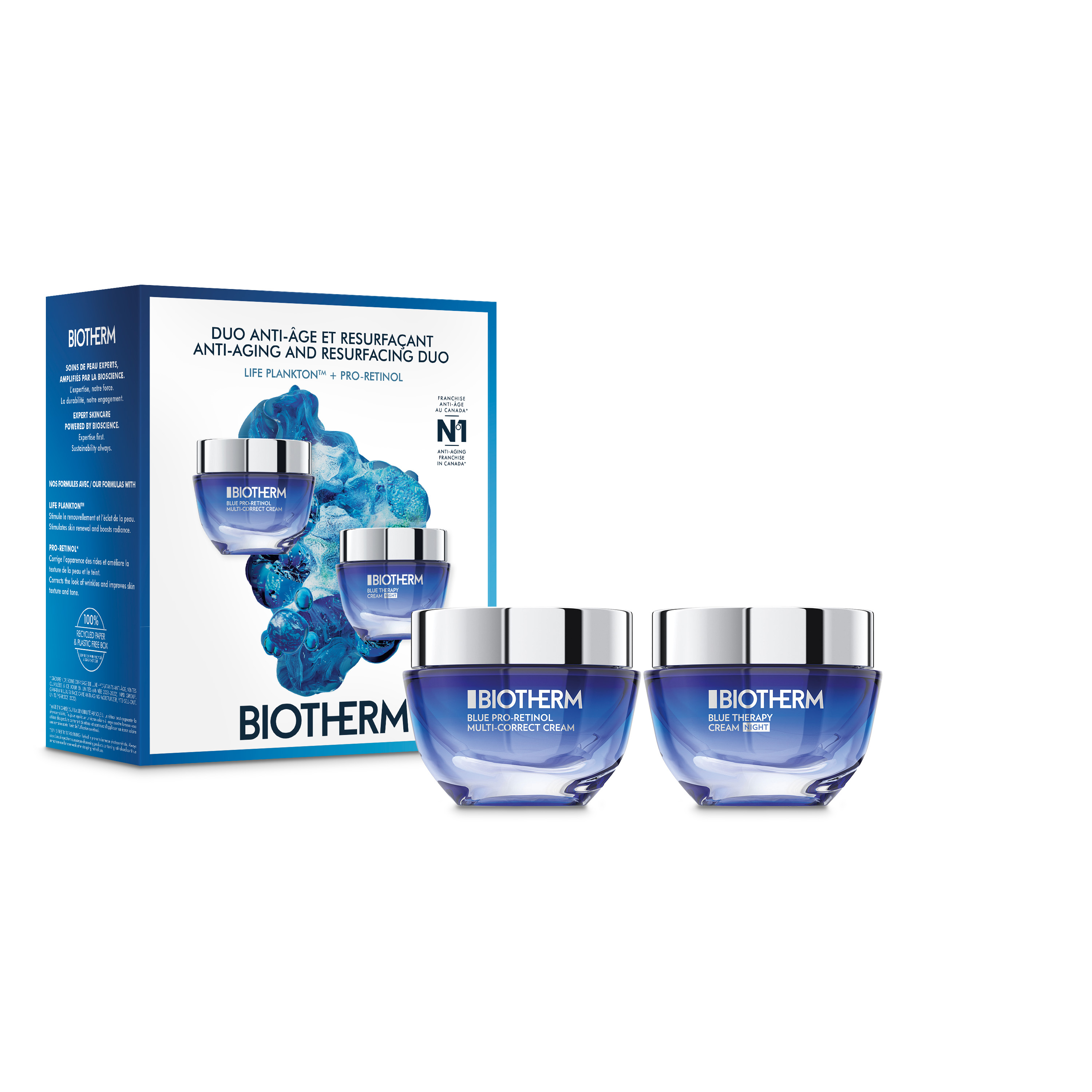 Blue Pro-Retinol Anti Aging Gift Set for Her Skin | Biotherm